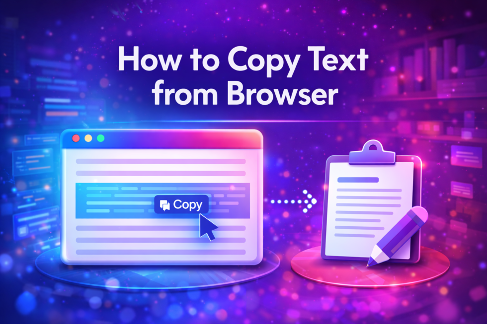 How to Copy Text from a Browser - Online Text Editor